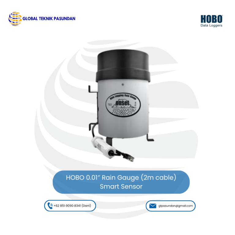 HOBO 0.01″ Rain Gauge (2m cable) Smart Sensor – Global Teknik Pasundan